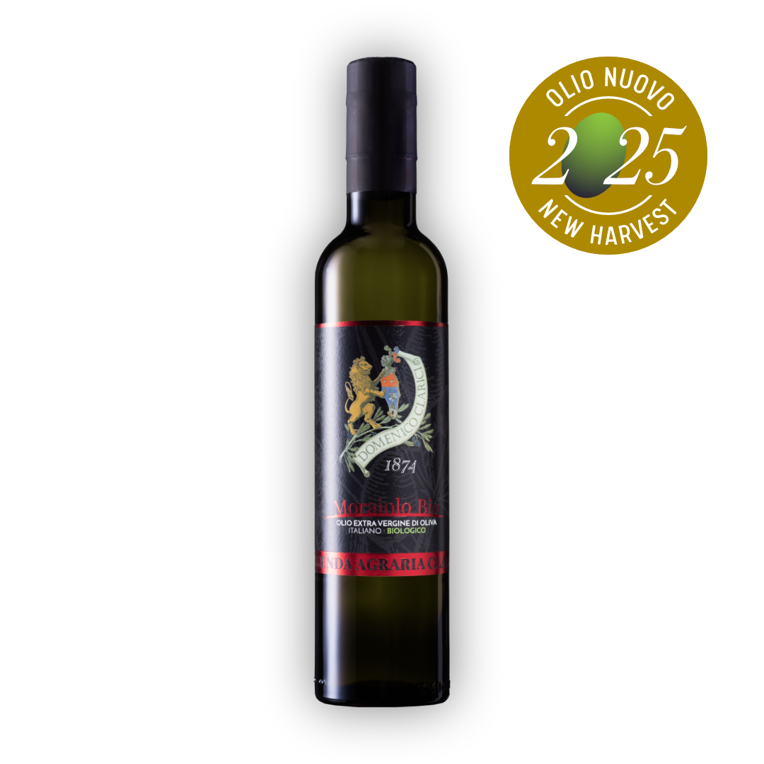 NUOVO 500mL Moraiolo BIO 2025 – Azienda Agraria Clarici